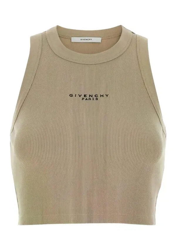 Givenchy Cropped Tank Top - Neutrals