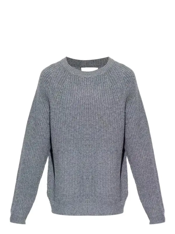 LISA YANG Ribbed Raglan-sleeve Sweater - Grey