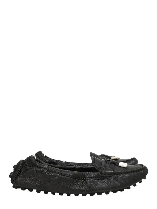 LOUIS VUITTON Leather Loafers - Black