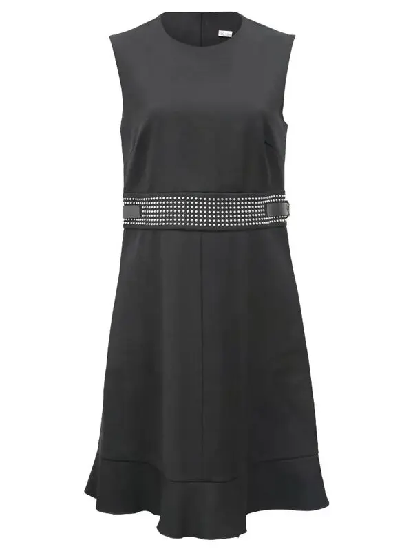 Red Valentino Studded-belt Mini Dress - Black