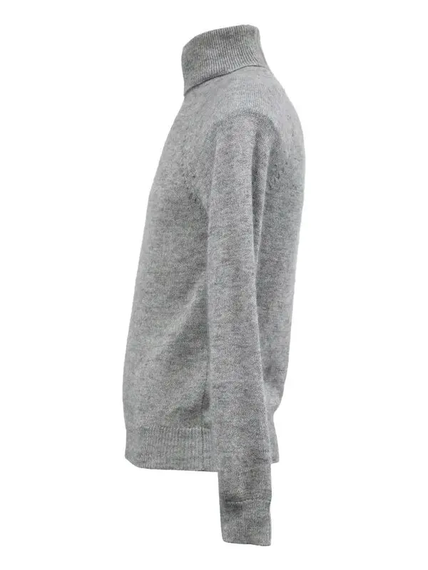 Saint Laurent Knitted Turtleneck Sweater - Grey