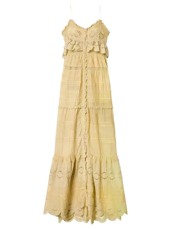 MARANT ETOILE Paule Lace Dress - Neutrals