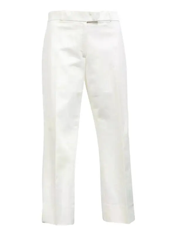 JOSEPH Cotton Trousers - White