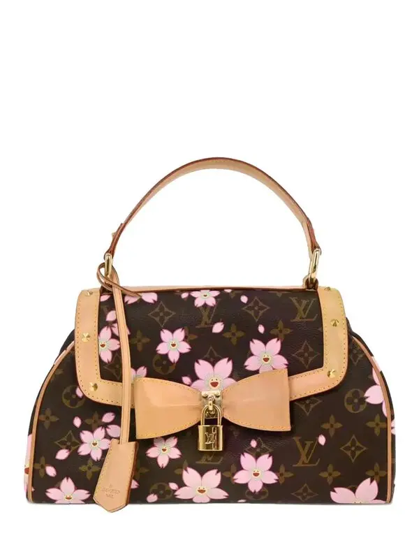 LOUIS VUITTON X Takashi Murakami Monogram Cherry Blossom Sac Retro Pm Handbag 2003 - Brown
