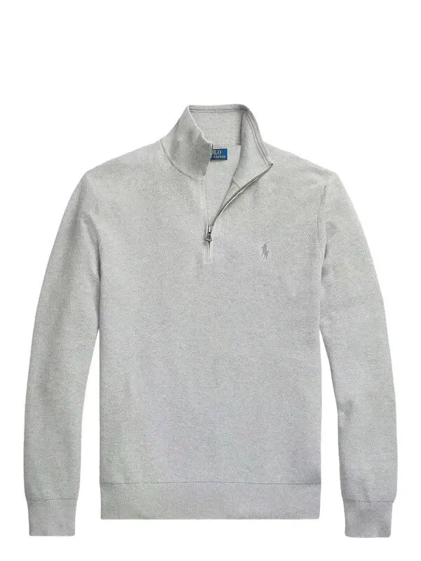 Polo Ralph Lauren Zip Mock-neck Sweater - Grey