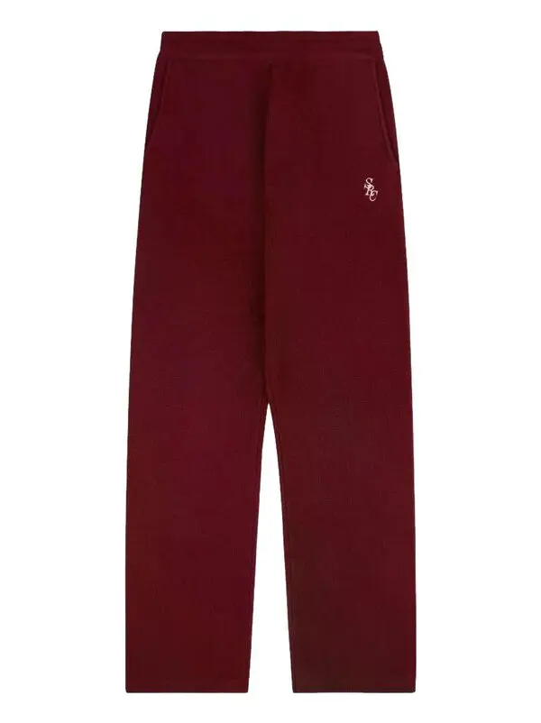 SPORTY & RICH Logo Trousers - Red