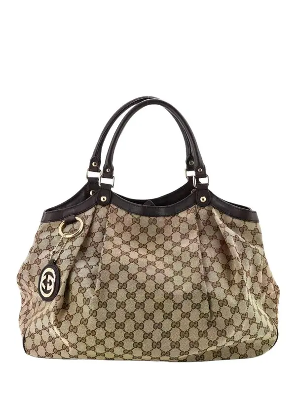 Gucci Sukey Gg Canvas Large Tote Bag - Brown