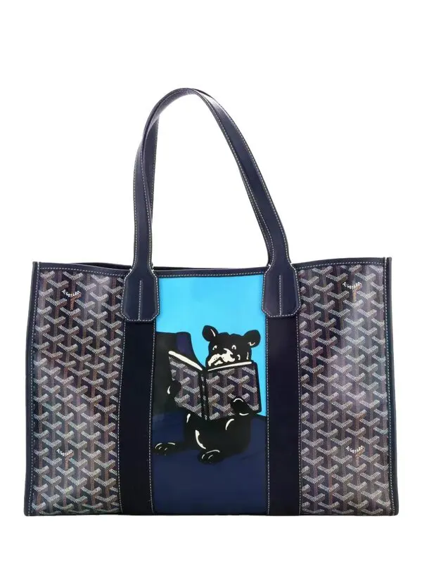 Goyard Villette Printed Coated Canvas Mm Tote Bag - Blue