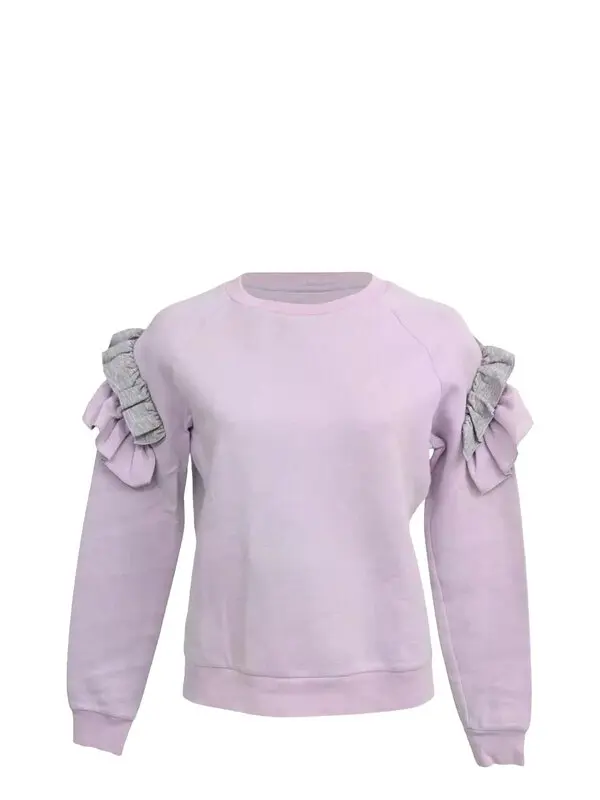 Stella McCartney Ruffled-shoulder Sweatshirt - Purple