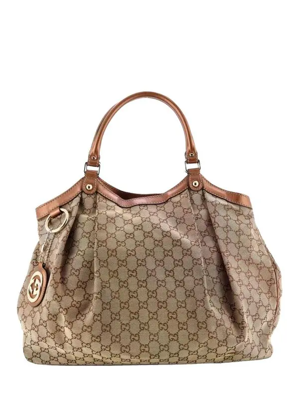 Gucci Sukey Gg Canvas Large Tote Bag - Brown