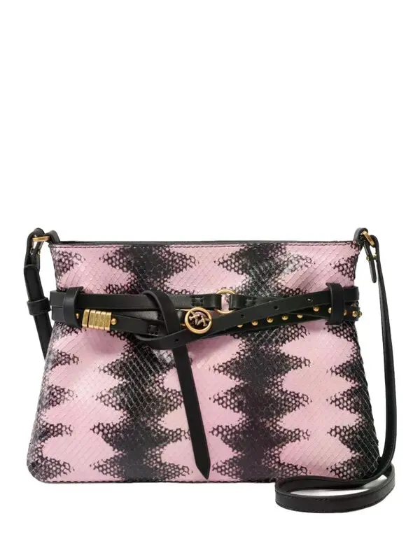 Pinko Stud-embellished Shoulder Bag - Pink