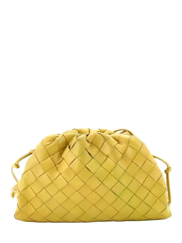 Bottega Veneta Intrecciato Nappa Mini Crossbody Pouch - Yellow
