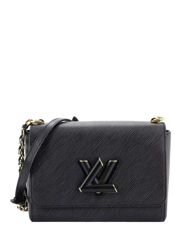 LOUIS VUITTON Braided Chain Twist Bag Epi Leather Mm - Black