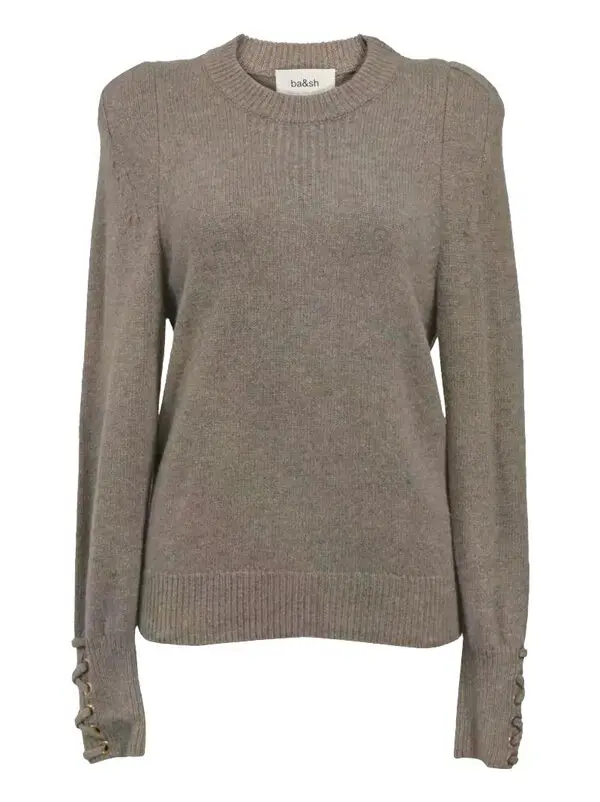 Ba&sh Crew-neck Wool Sweater - Neutrals