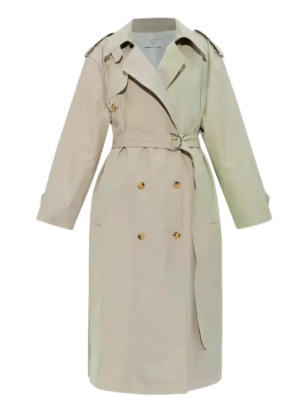 IRO PARIS Belted Double-breasted Trench Coat - Neutrals