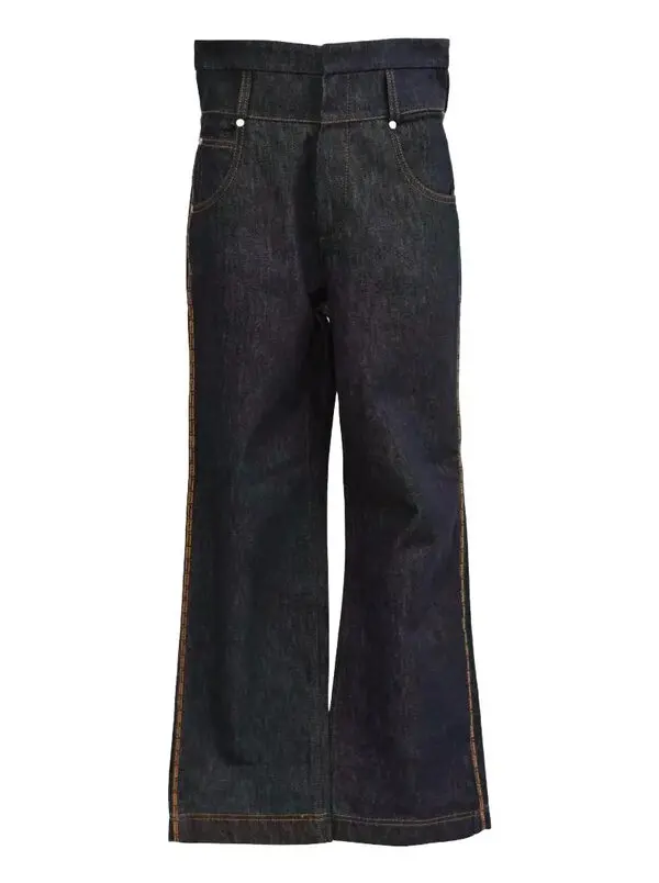 Fendi High-rise Straight-leg Jeans - Blue