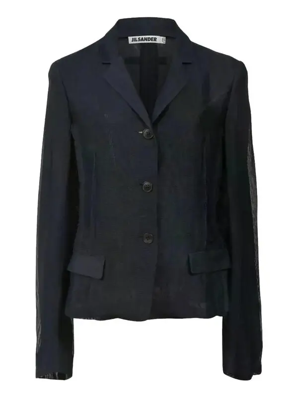 JIL SANDER Single-breasted Blazer - Blue