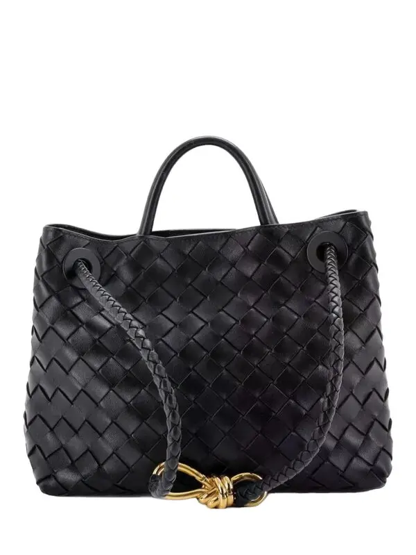 Bottega Veneta Andiamo Small Satchel - Black