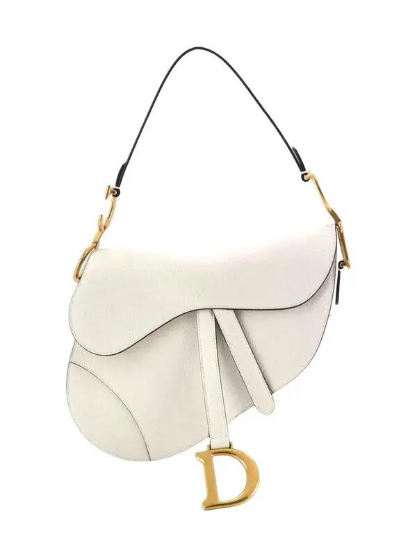 Dior Saddle Handbag Leather Medium - White