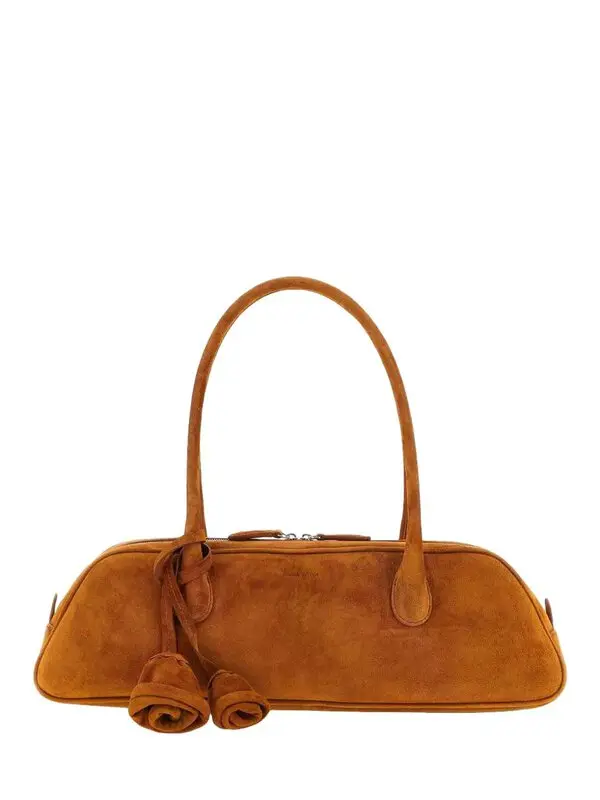 Magda Butrym Brigitte Suede Shoulder Bag - Brown
