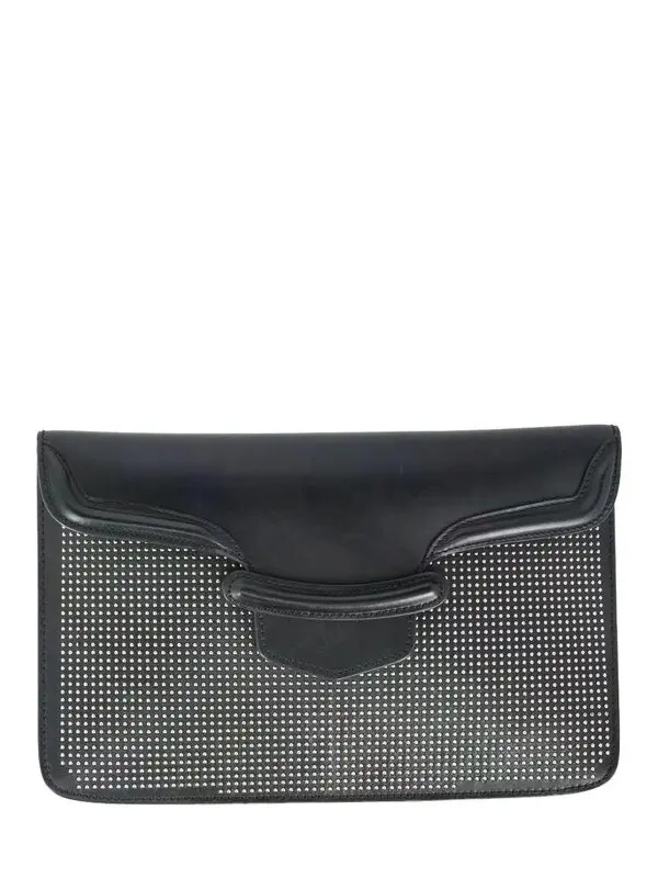 Alexander McQueen Heroine Studded Clutch - Black