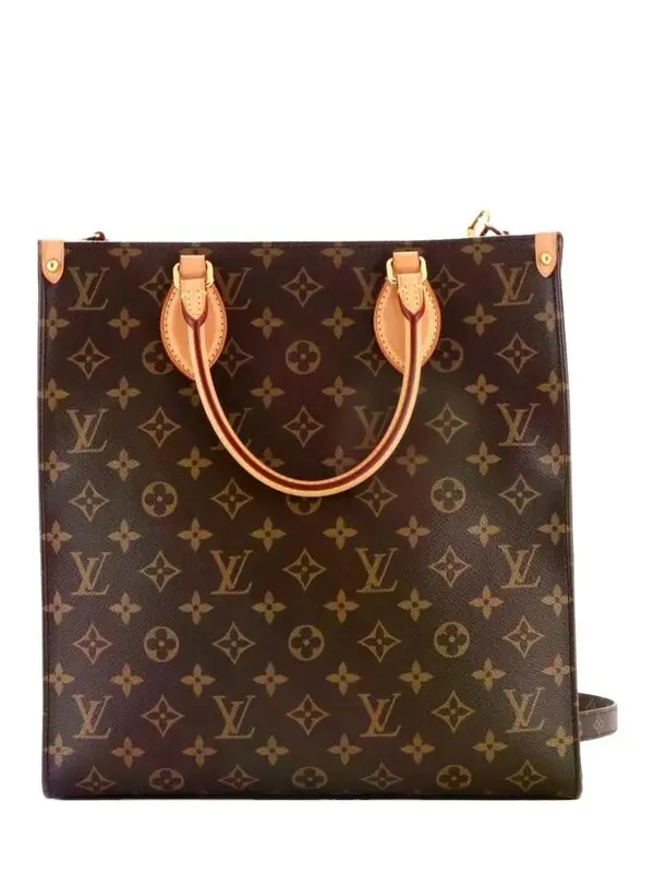 LOUIS VUITTON Sac Plat Nm Monogram Canvas Pm - Brown