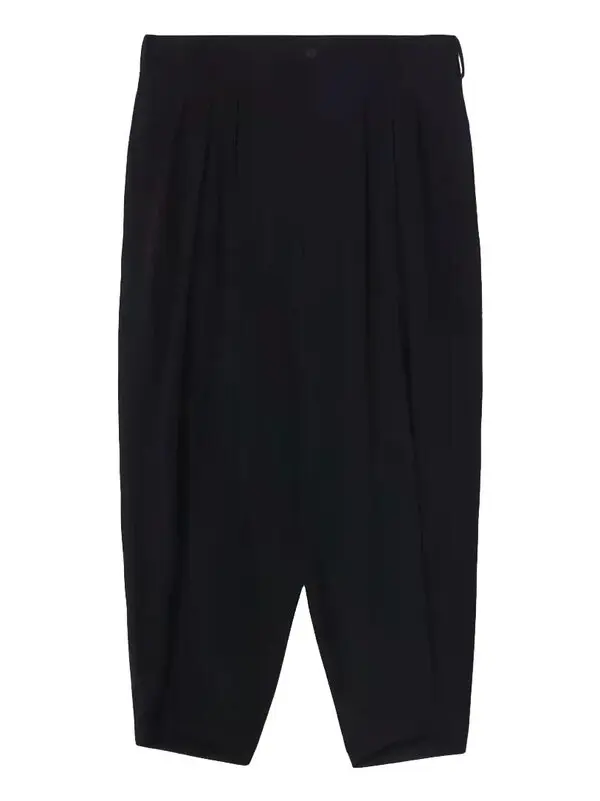 Yohji Yamamoto 12 Tucks Pleated Trousers - Black