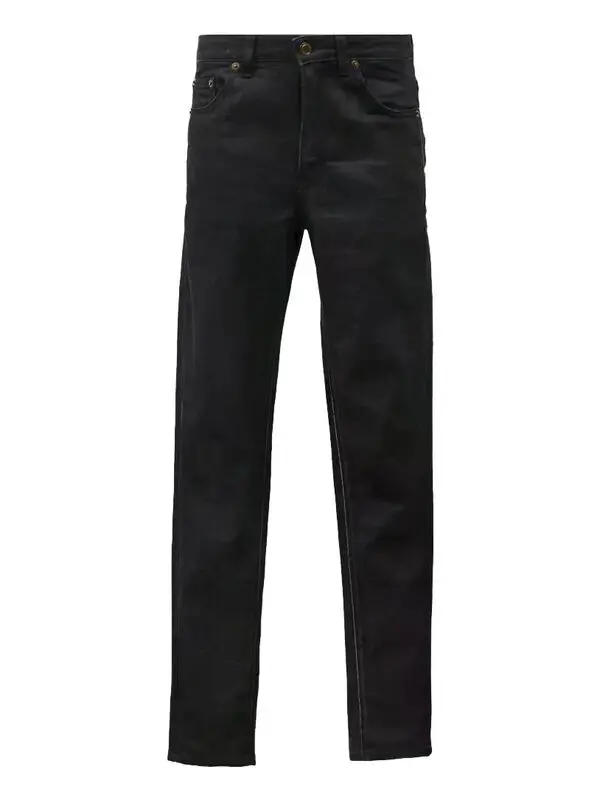 Saint Laurent Straight-leg Five-pocket Jeans - Black