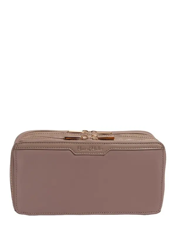 House Of Harlow 1960 Twill Nylon Cosmetic Organizer - Taupe
