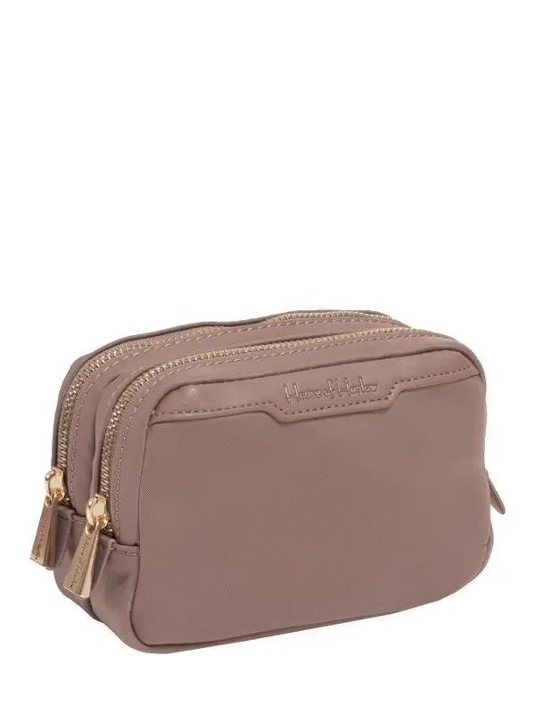 House Of Harlow 1960 Twill Nylon Tech Accessory Pouch - Taupe