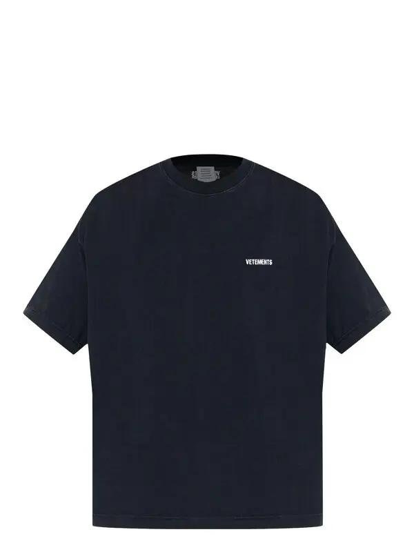 Vetements Iconic Logo T-shirt - Black