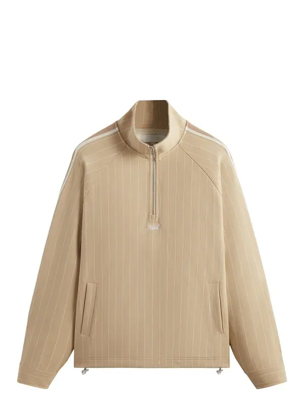 Kith Double Weave Riley Quarter Zip - Tan