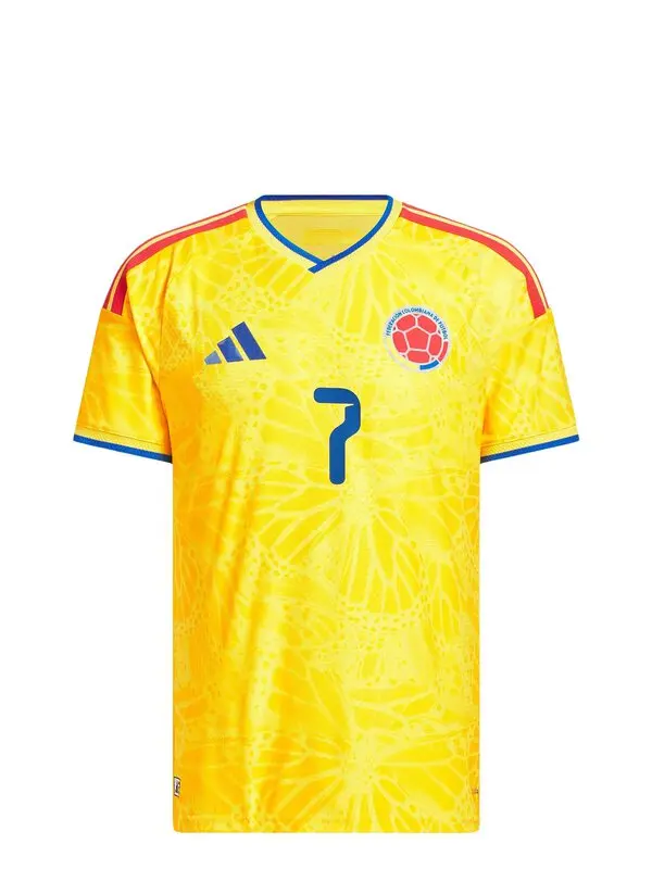 Adidas Colombia 26 Home Diaz Authentic Jersey 'impact - Yellow