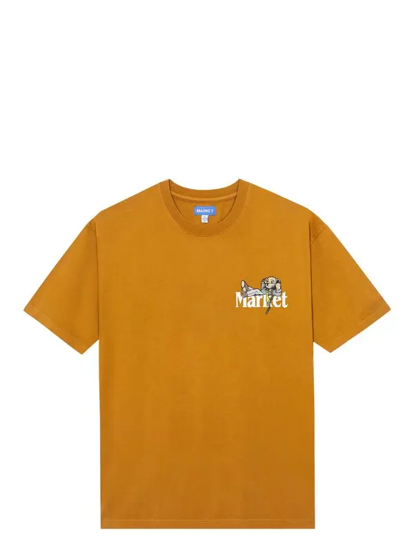 MARKET Printed T-shirt - Brown
