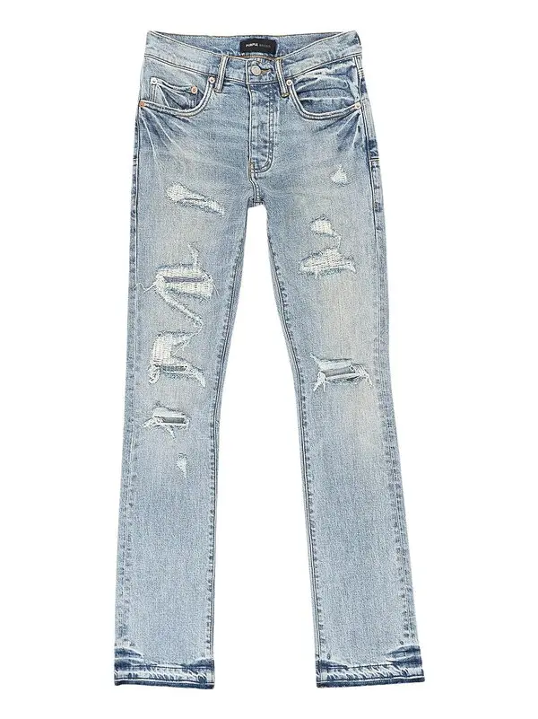 PURPLE BRAND Light Vintage Flare Skinny Jeans - Blue