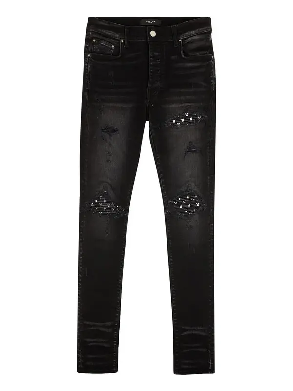 Amiri Mx1 Leather Playboy Jean - Black