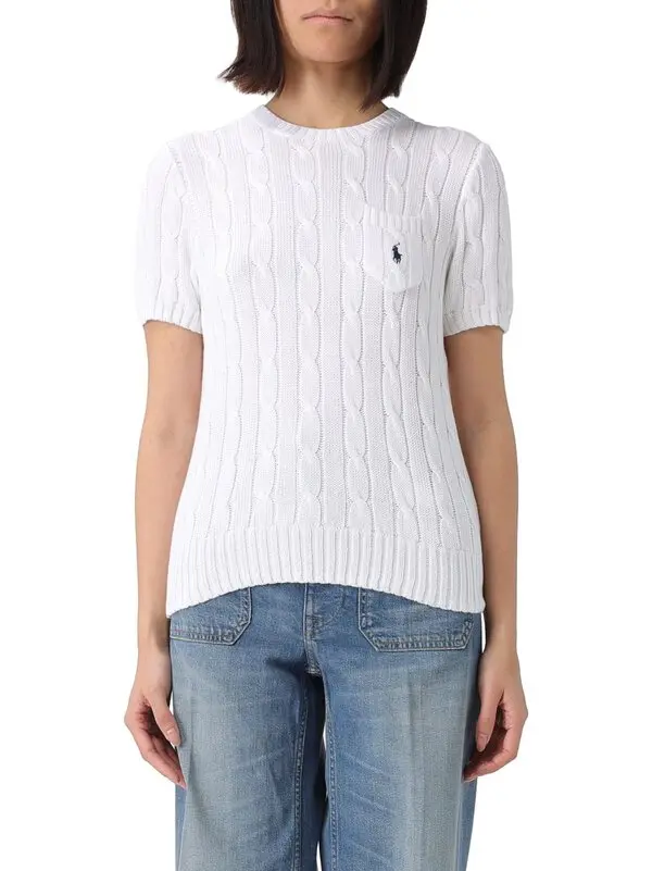 Polo Ralph Lauren Short Sleeve Sweater - White