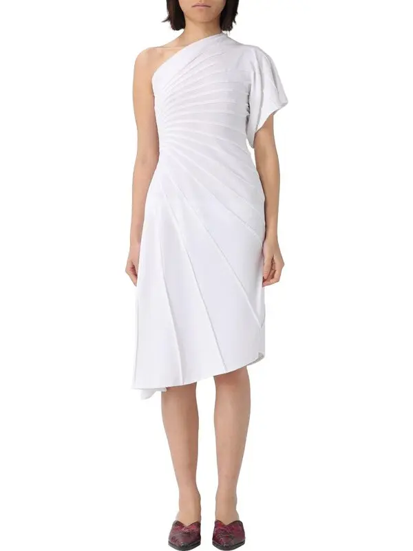 Liviana Conti Asymmetrical Dress - White