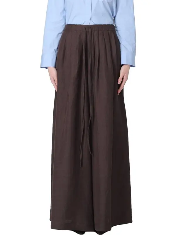 Liviana Conti Wide-leg Trousers - Brown