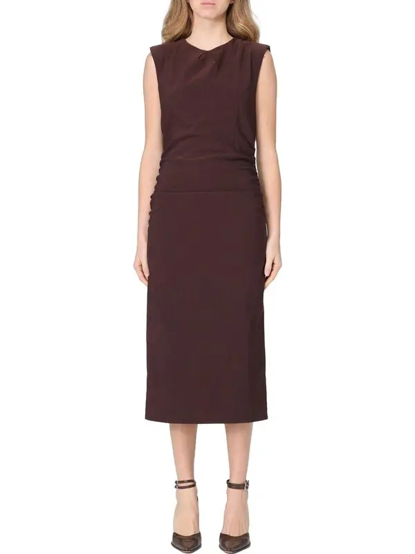 Liviana Conti Midi Dress - Brown