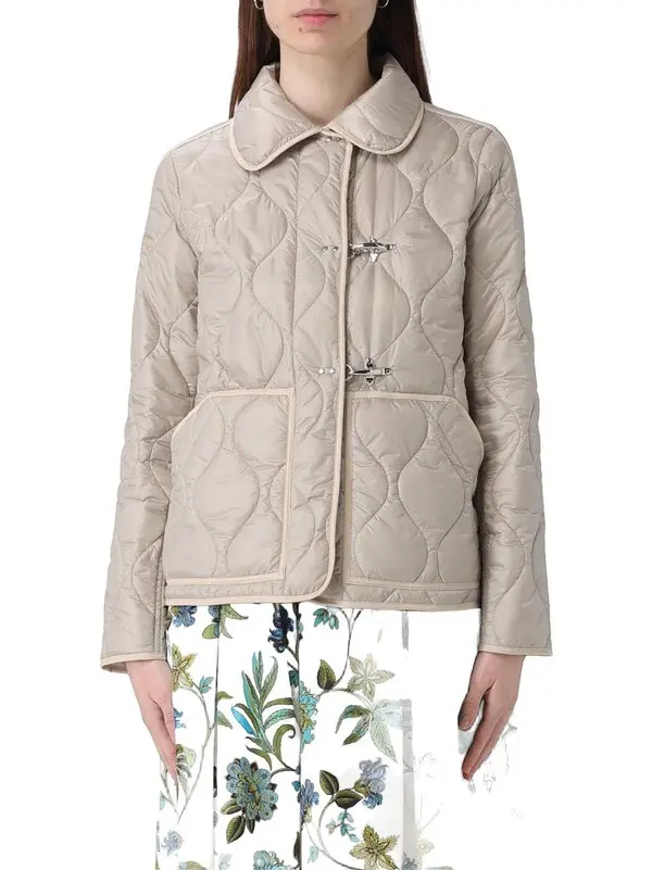 FAY Quilted Jacket - Silver