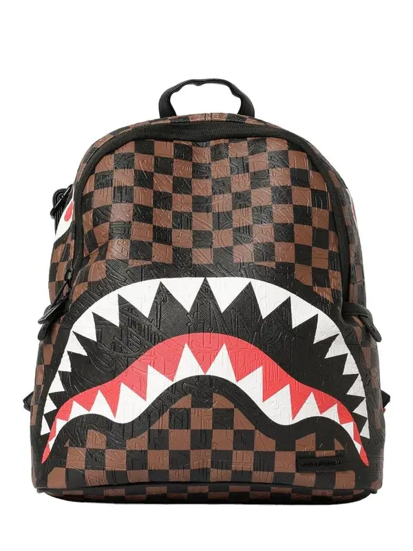 SPRAYGROUND Check 2 Emboss Savage Saffiano Faux Leather Backpack - Multicolor