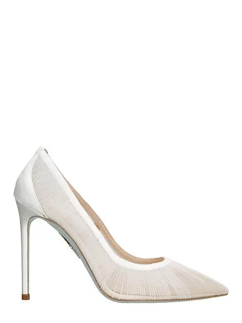 AQUAZZURA Voile 105 Mesh Pumps - White
