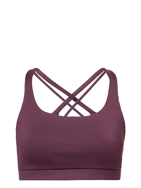 Lululemon Energy Evolve Padded-cups Sports Bra - Black Plum