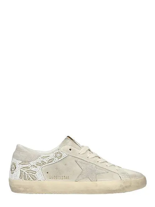 Golden Goose Super-star Suede Trainers - Beige Comb