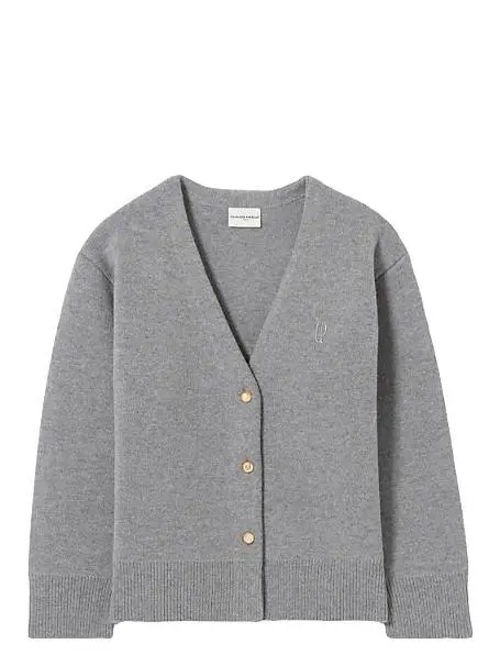 Claudie Pierlot Oversized Wool-blend Cardigan - Gris