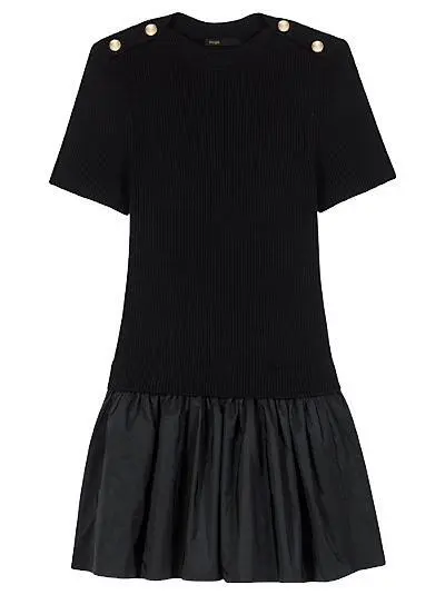Maje Short-sleeve Mini Dress - Black