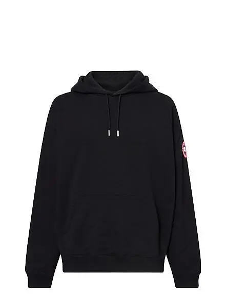 Canada Goose Cotton-jersey Hoodie With Brand Patch - Black - Noir