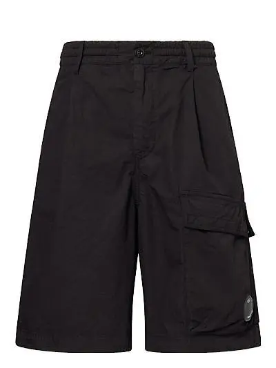 C.P. COMPANY Boxy Cotton Shorts - Black