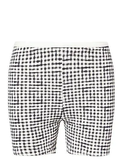 Monday Swimwear Santa Cruz Color-block Swim Shorts - Black Gingham